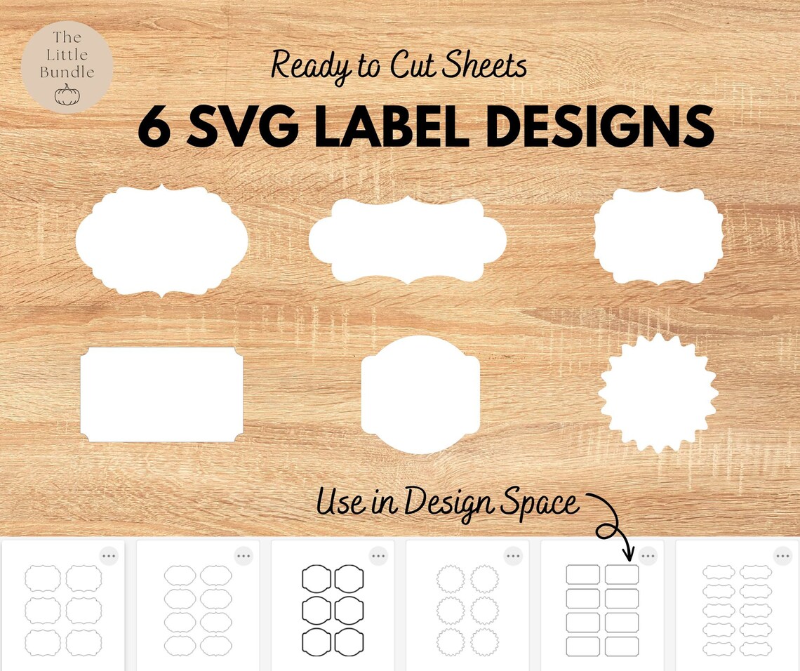 Label Svg Bundle Label Cut Files Tag Svg Mason Jar Label Svg Cricut ...