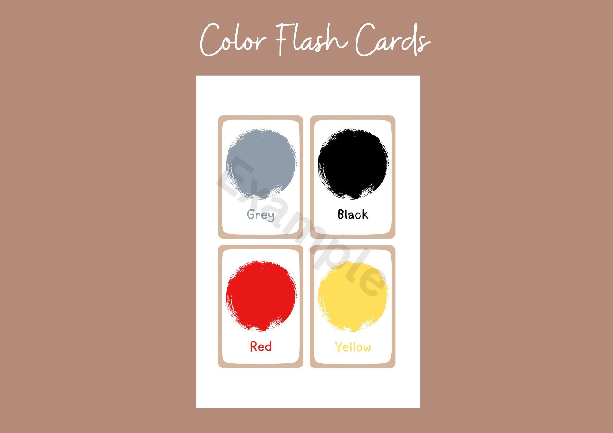 Colors Cards Colour Flash Cards Printable Toddler Flash Cards ...
