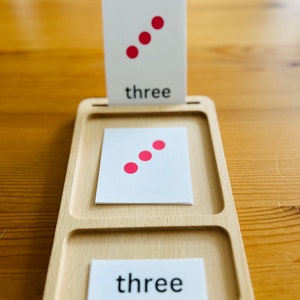 Counting Flashcards, Montessori Three Part Cards Montessori Materials ...