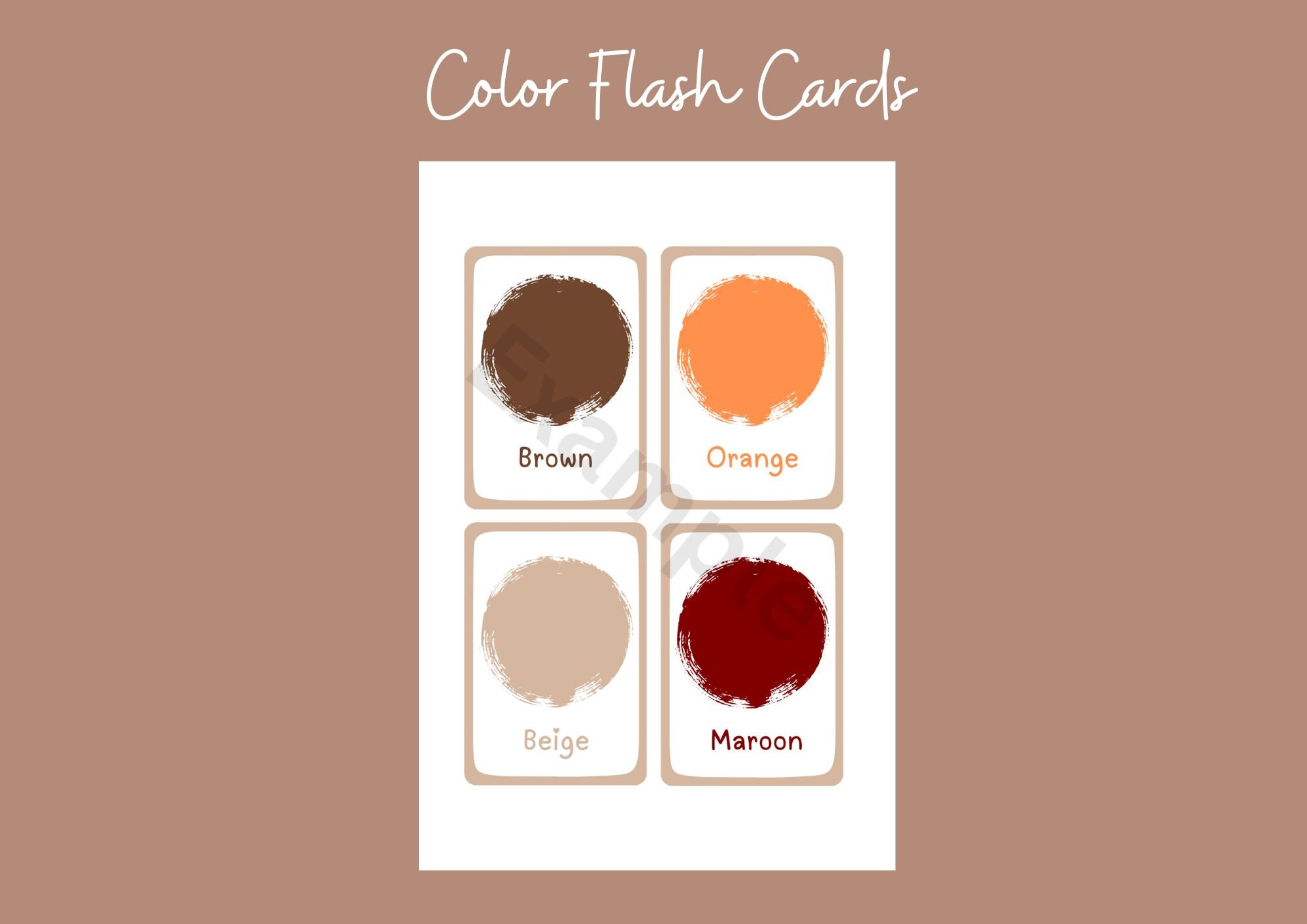 Colors Cards Colour Flash Cards Printable Toddler Flash Cards ...