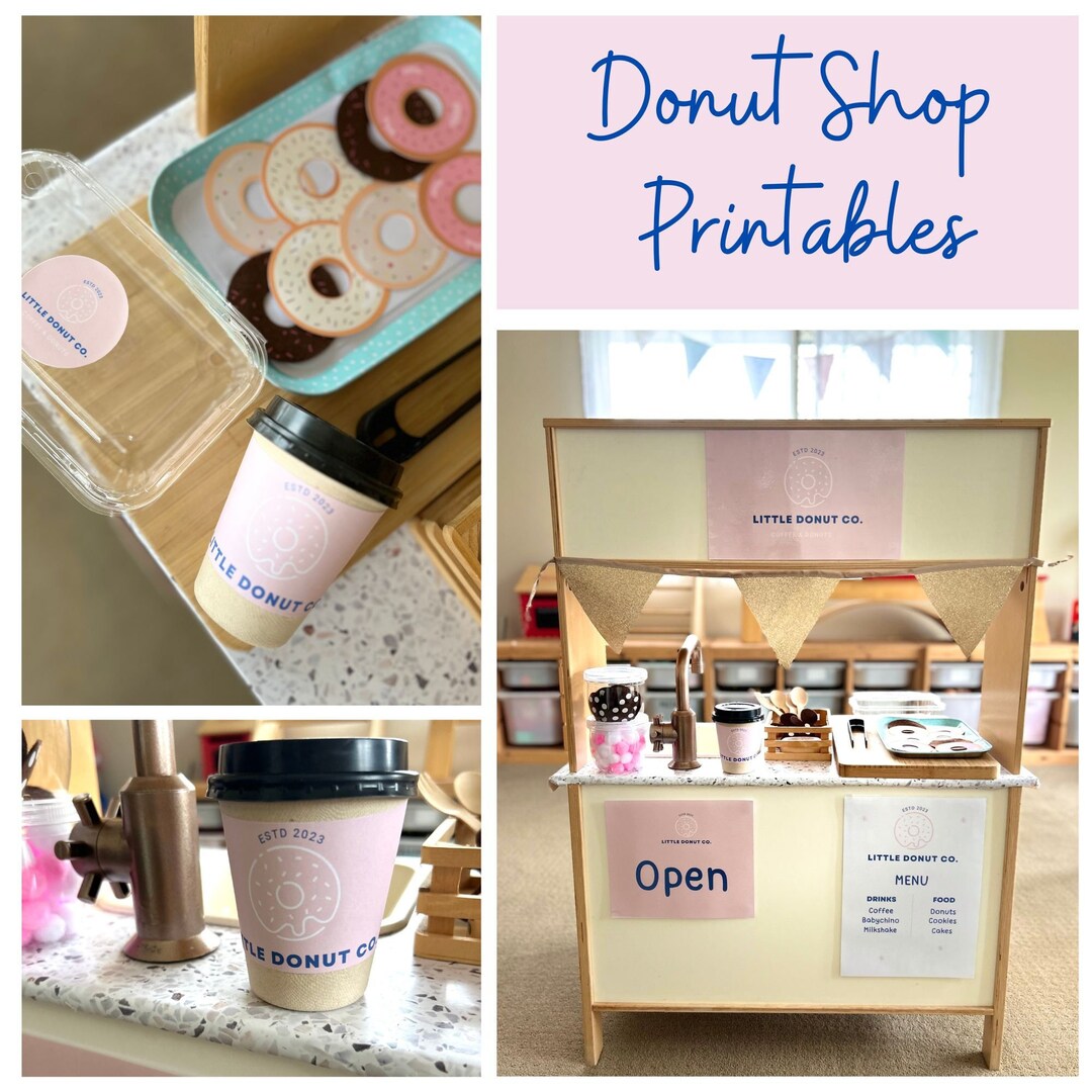 Printable Dramatic Play, Printable Cafe Signs for Play Kitchen ...