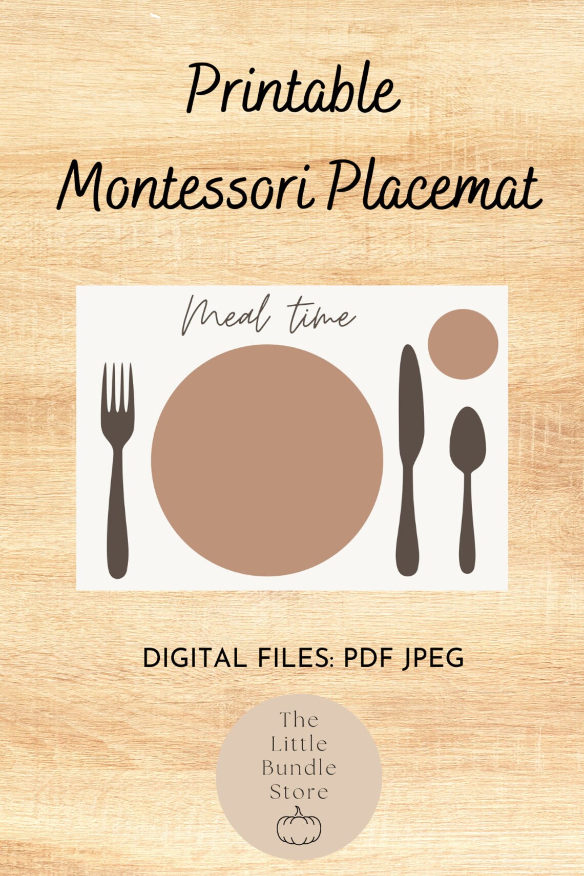 Montessori Placemat, Montessori Practical Life, Montessori Printable ...