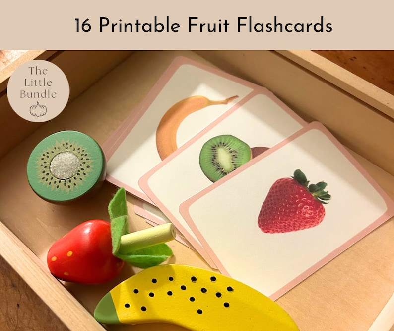 Fruit Flashcards Printable Montessori Flash Cards Fruit - Etsy Australia