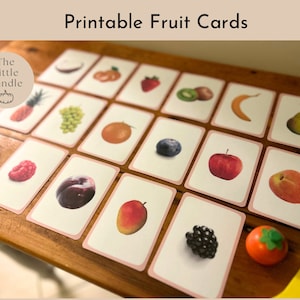 Flashcards Counting Fruit, Flashcards for Kids Flashcards Printable ...