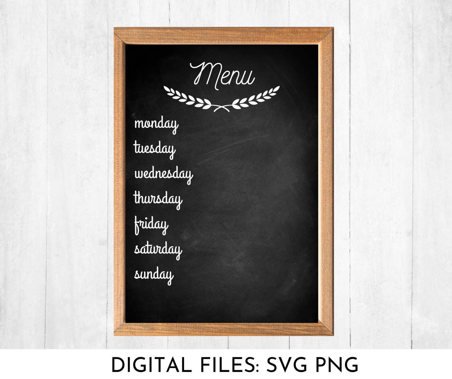 Printable Menu Planner Menu Svg Weekly Menu Planner Menu Cut - Etsy ...
