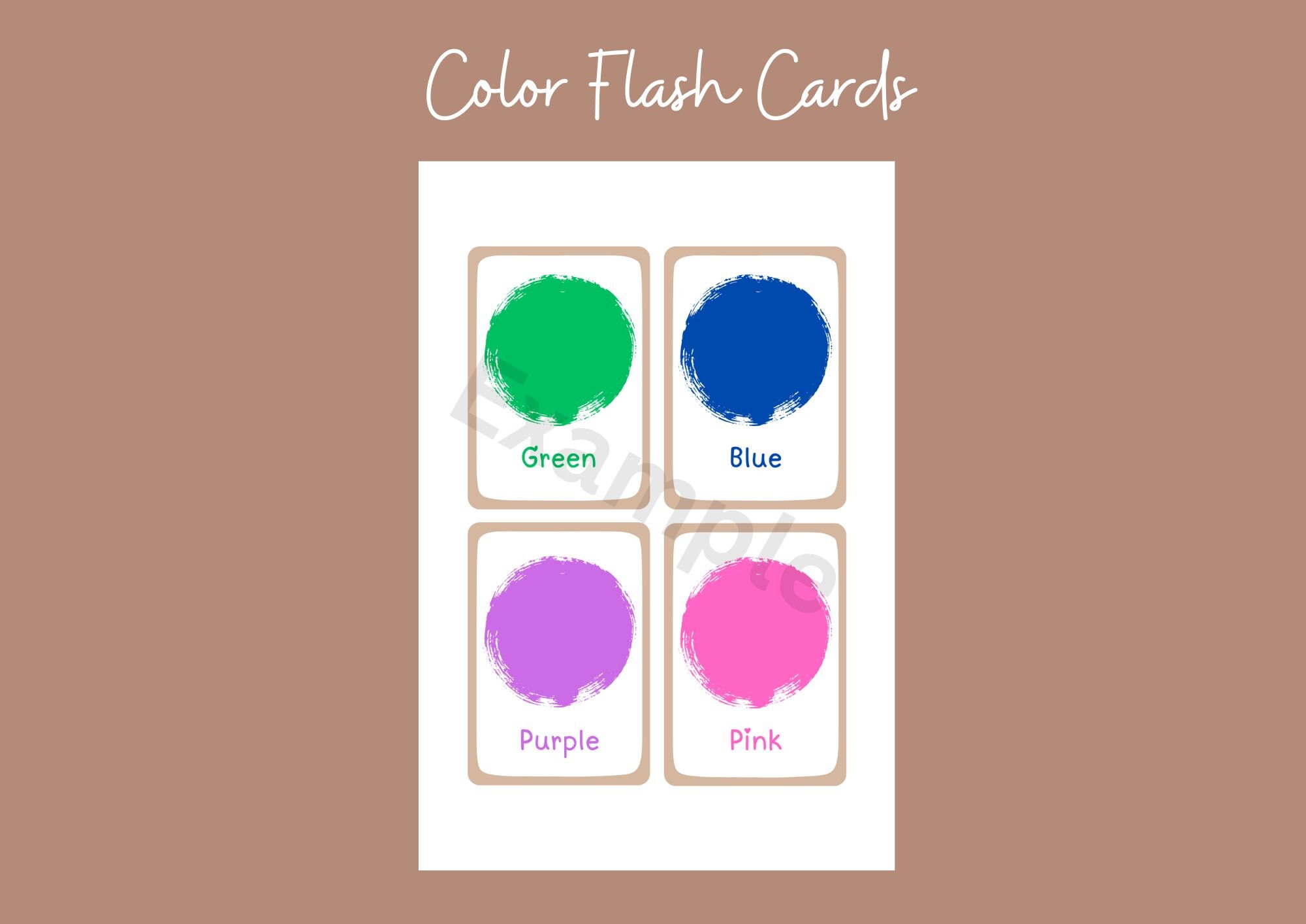 Colors Cards Colour Flash Cards Printable Toddler Flash Cards ...