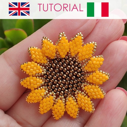 Daisy Flower Beading Tutorial | Etsy