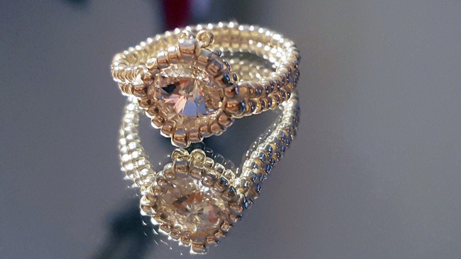 Beaded Diamond Minimal Ring Pattern Tutorial ENG PDF TUTORIAL - Etsy
