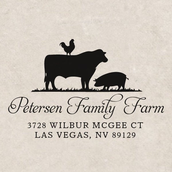 Farm Animal Address Labels - Etsy