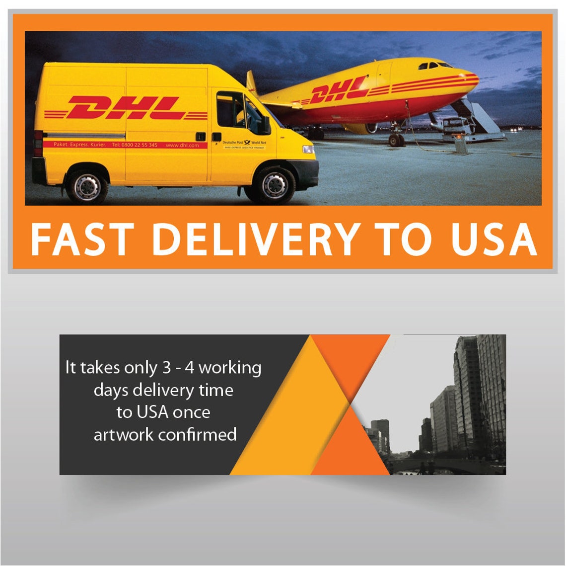 DHL Express shipping | Etsy