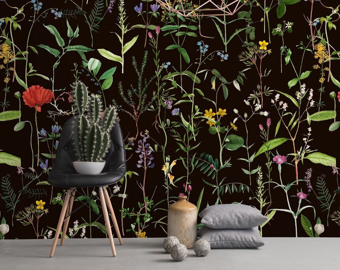 Botanical Abstract Print Flower Collage Floral Print Flower - Etsy