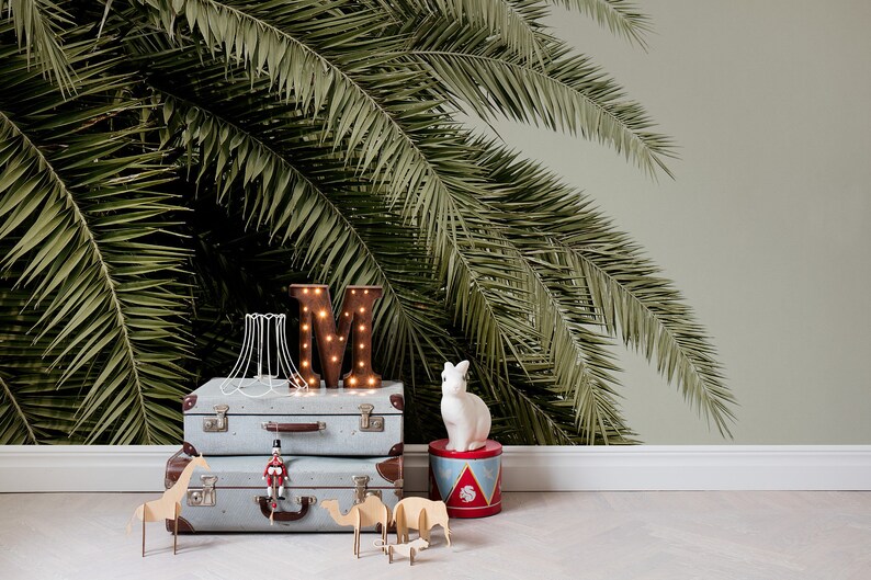 Large Scale Palm Mural Tropical Palm Tree Leaf Wallpaper - Etsy