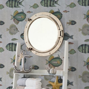 Exotic Tropical Fish Wallpaper Designer Wallpaper Feature Wall Vintage ...
