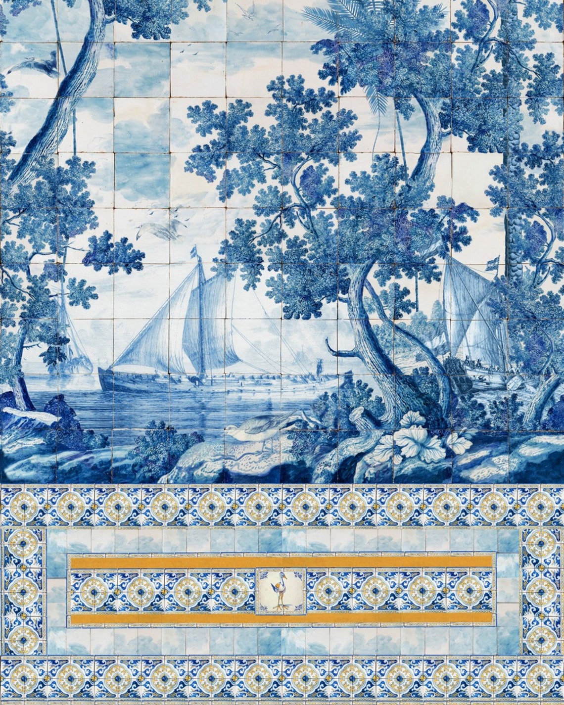 Scenic Mediterranean Sea Coast Designer Mural Wall Covering - Etsy