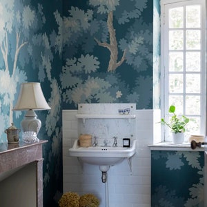 Large Scale Mural Forest Wallpaper Scalamandre Sandberg - Etsy