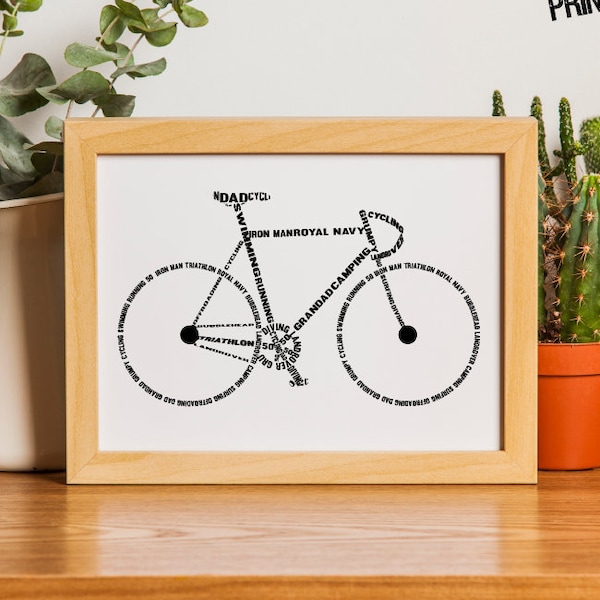 Bike Word Art - Etsy