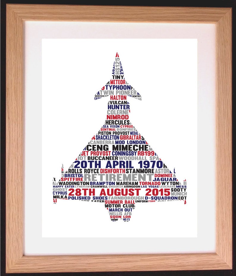 Personalised Plane Word Art Gift - Etsy