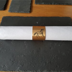 Personalised Horse Napkin Ring Animal Equestrian - Etsy