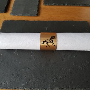 Personalised Horse Napkin Ring Animal Equestrian - Etsy