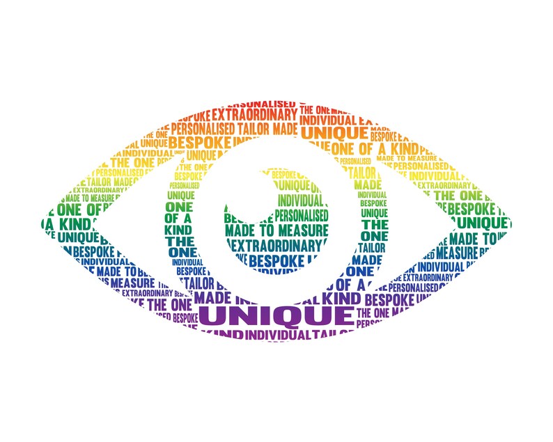 Personalised Eye Shaped Word Art Gift - Etsy UK