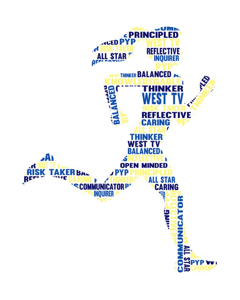 Personalised Female Runner Word Art Gift - Etsy UK