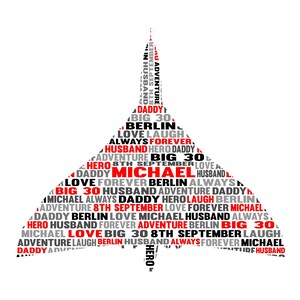 Personalised Vulcan Plane Word Art Gift - Retirement Birthday Service ...