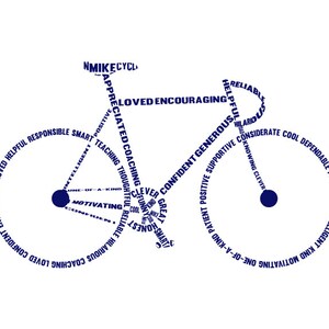 Personalised Bike / Cycling Word Art Gift - Etsy