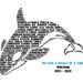 Personalised Orca Whale Word Art Gift - Etsy UK