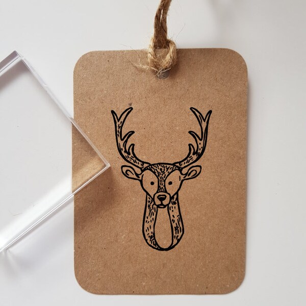 Deer Rubber Stamp - Etsy UK