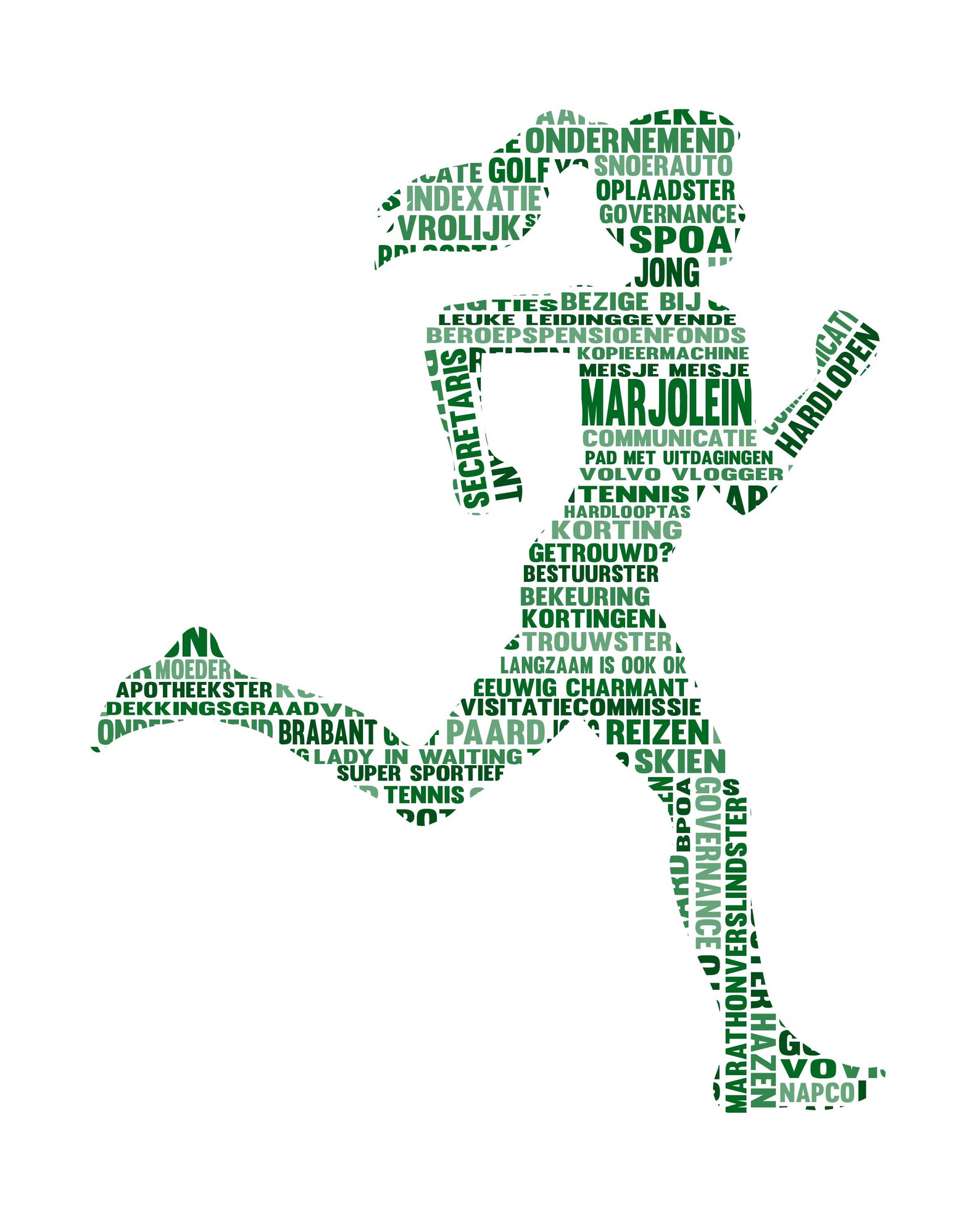 Personalised Female Runner Word Art Gift - Etsy UK