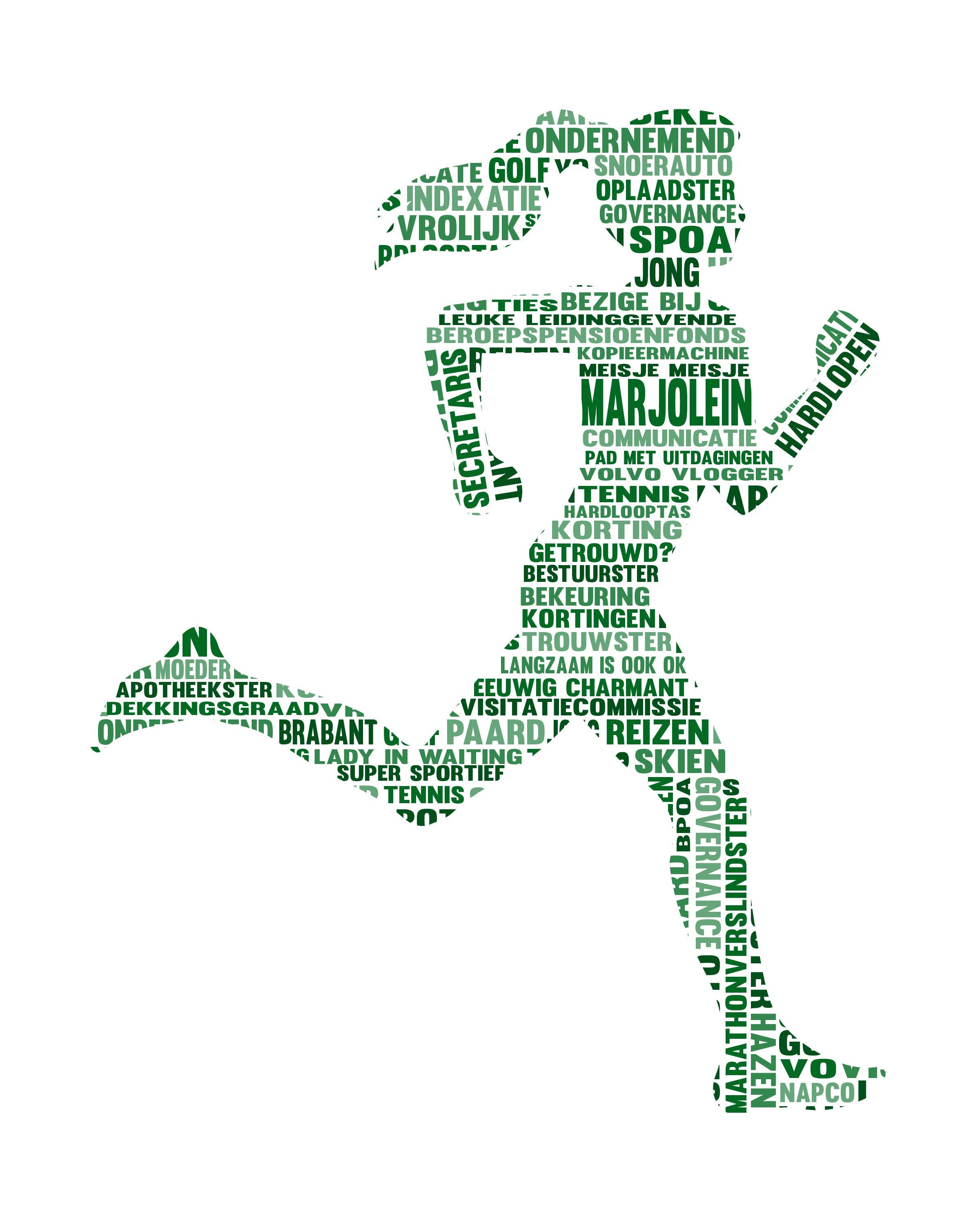 Personalised Female Runner Word Art Gift - Etsy UK