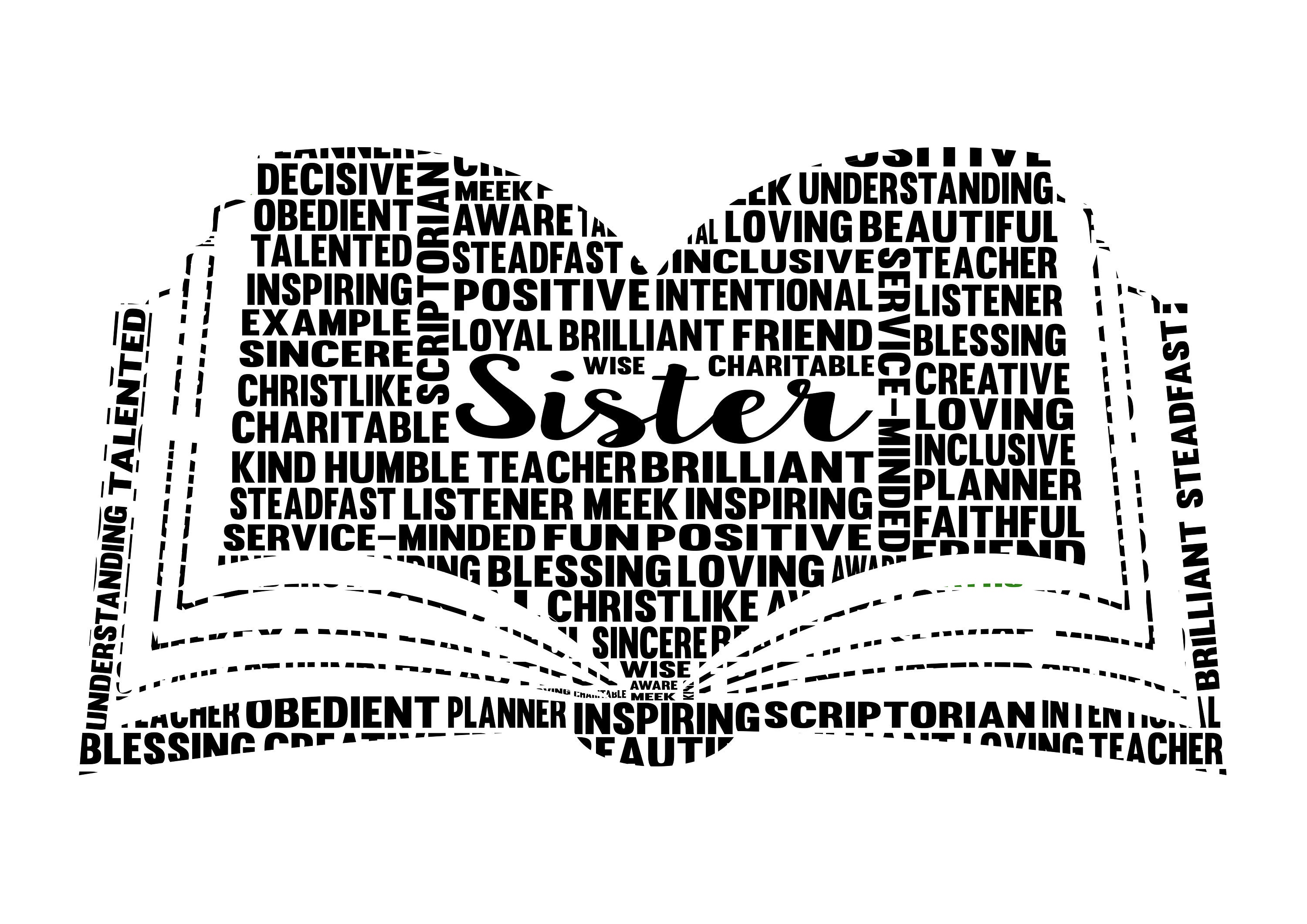 Personalised Book Word Art Gift Ideal for Teacher Gifts or | Etsy UK