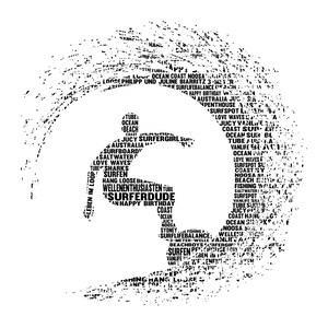 Personalised Surfer Word Art Gift - Etsy