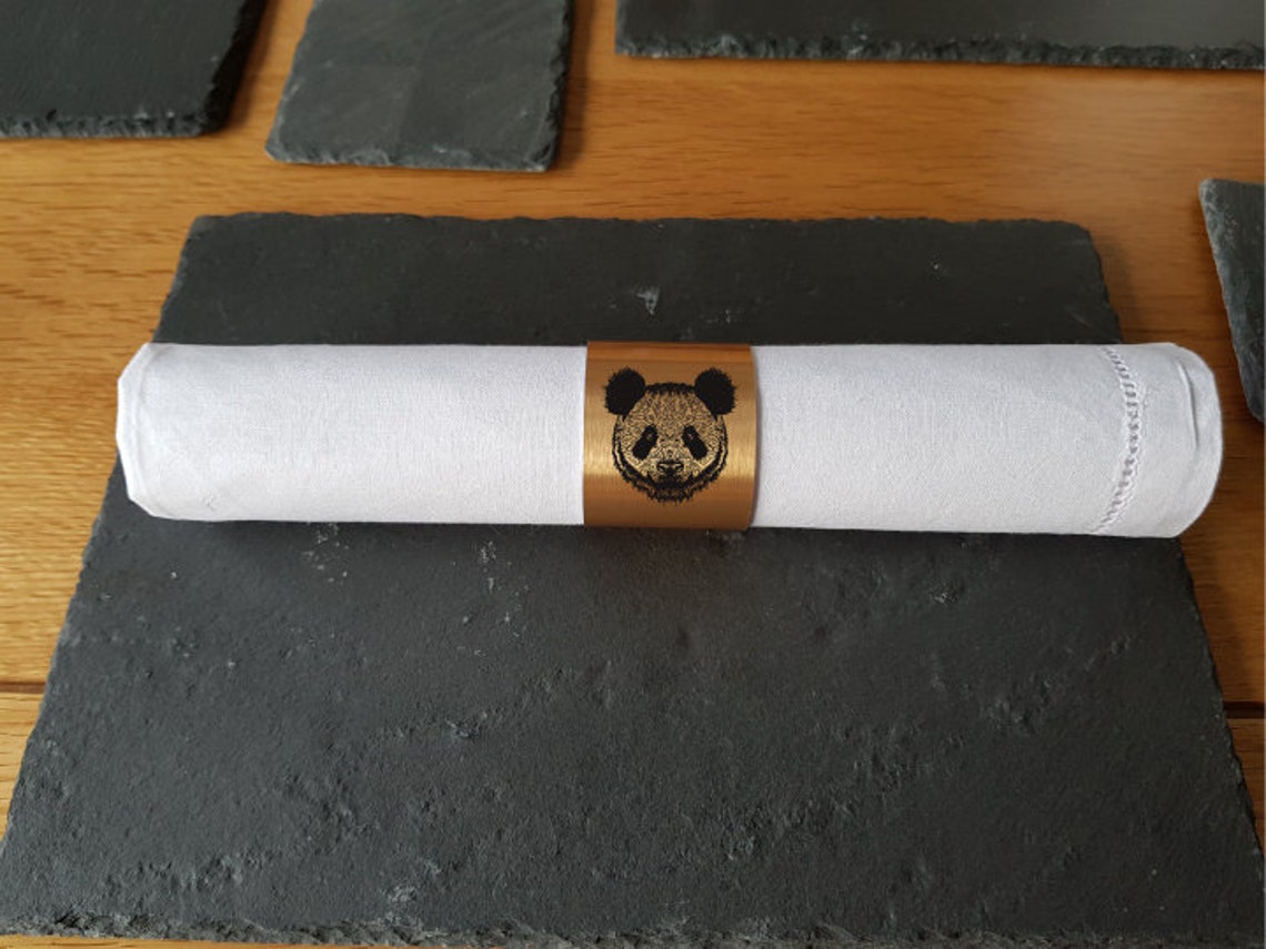 Personalised Panda Napkin Ring Can Be Fully Personalised - Etsy