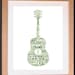Personalised Guitar Word Art Gift Ideal for Music Lovers or Teachers - Etsy