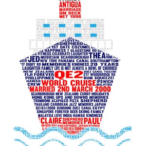 Personalised Cruise Ship Word Art Gift - Etsy