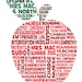 Personalised Teacher Apple Appreciation Word Art Gift - Etsy
