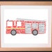 Personalised Fire Engine Word Art Gift - Etsy