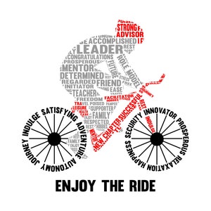 Personalised Bike / Cycling Word Art Gift - Etsy UK