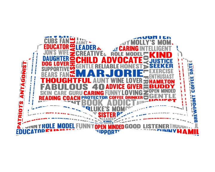 Personalised Book Word Art Gift Ideal for Teacher Gifts or | Etsy UK