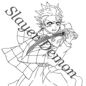 Slayer Demon Anime Coloring Book Pages 65 Pages - Etsy