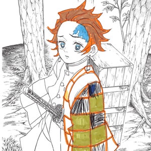 Slayer Demon Anime Coloring Book Pages 65 Pages - Etsy