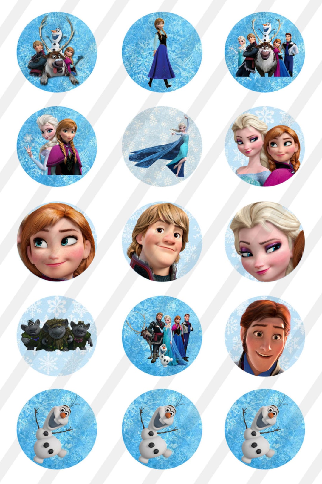 INSTANT DOWNLOAD Frozen 4X6 1 in Digital Collage Sheet to Bottlecaps ...