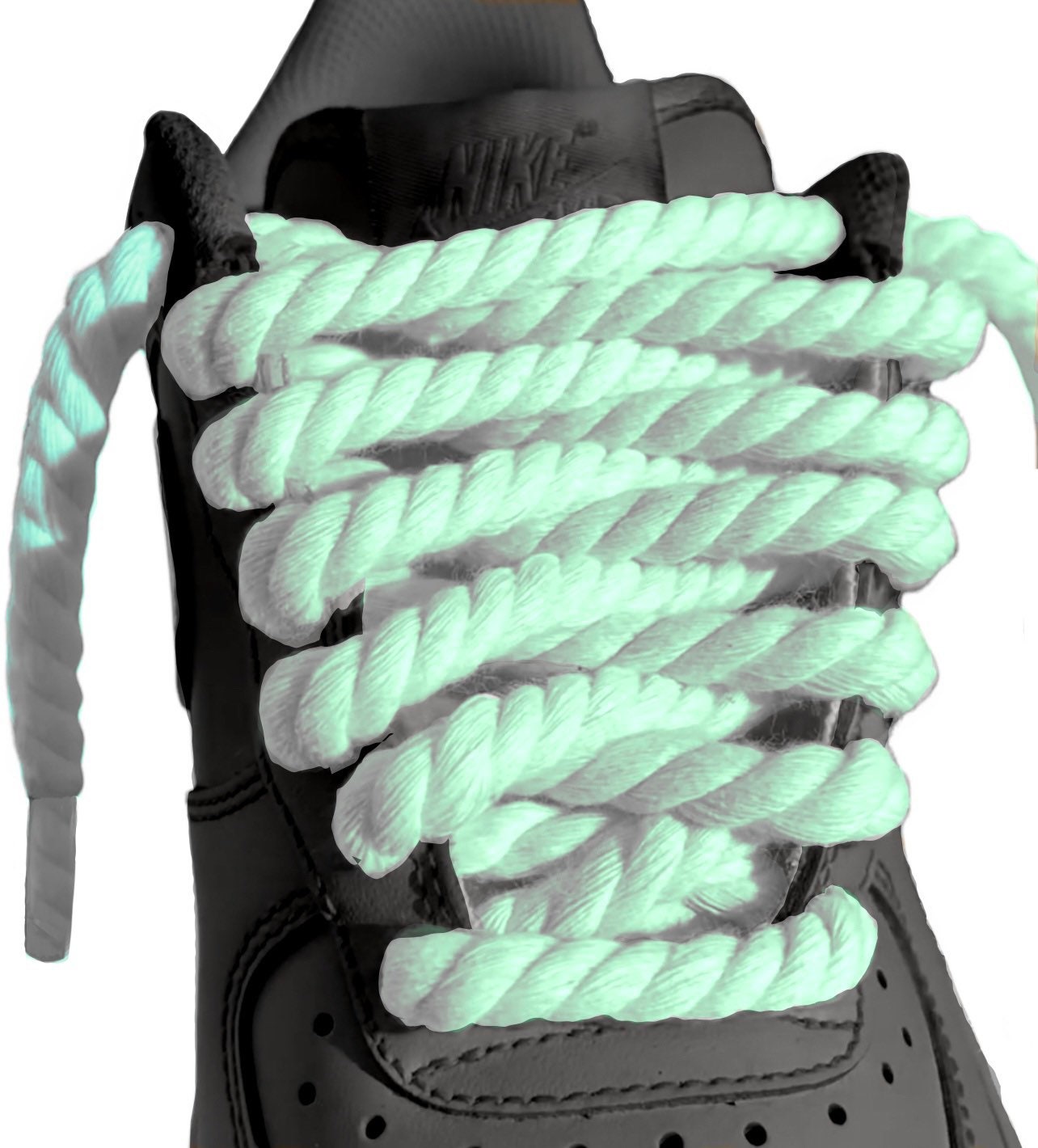 Thick Rope Shoe Laces Cream Sail off White Braided Shoelaces Travis SB ...
