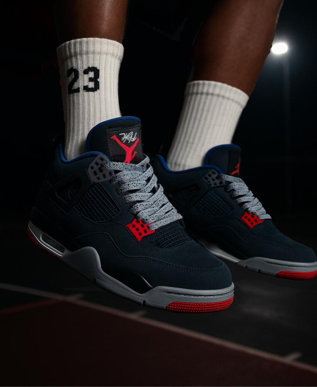 Jordan 4 Cement Print Shoelaces – AJ IV Flat Shoe Laces – White Black ...