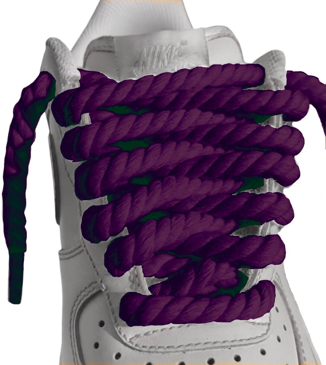 Thick Rope Shoe Laces Cream Sail off White Braided Shoelaces Travis SB ...