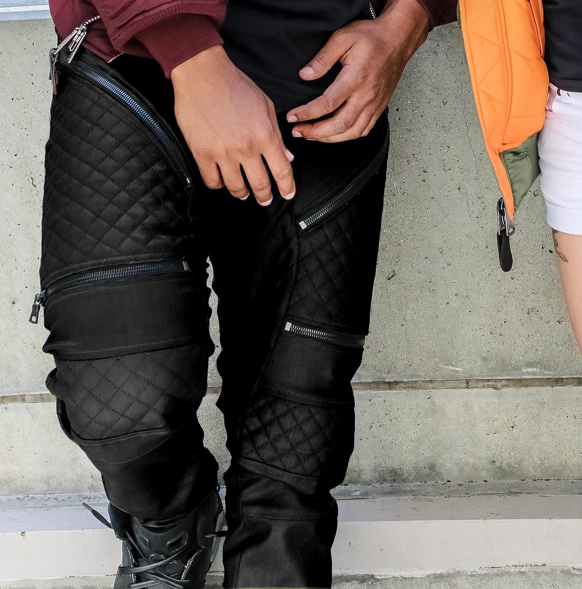 Premium Waxed Denim Jeans Streetwear - Etsy