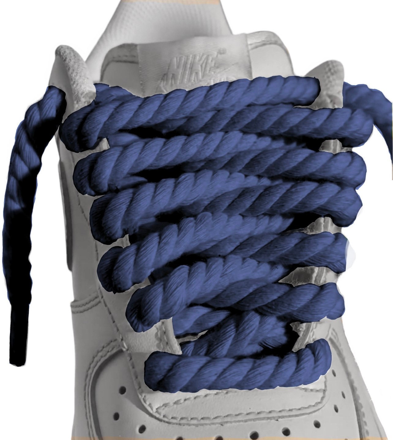 Thick Rope Shoe Laces Cream Sail off White Braided Shoelaces Travis SB ...