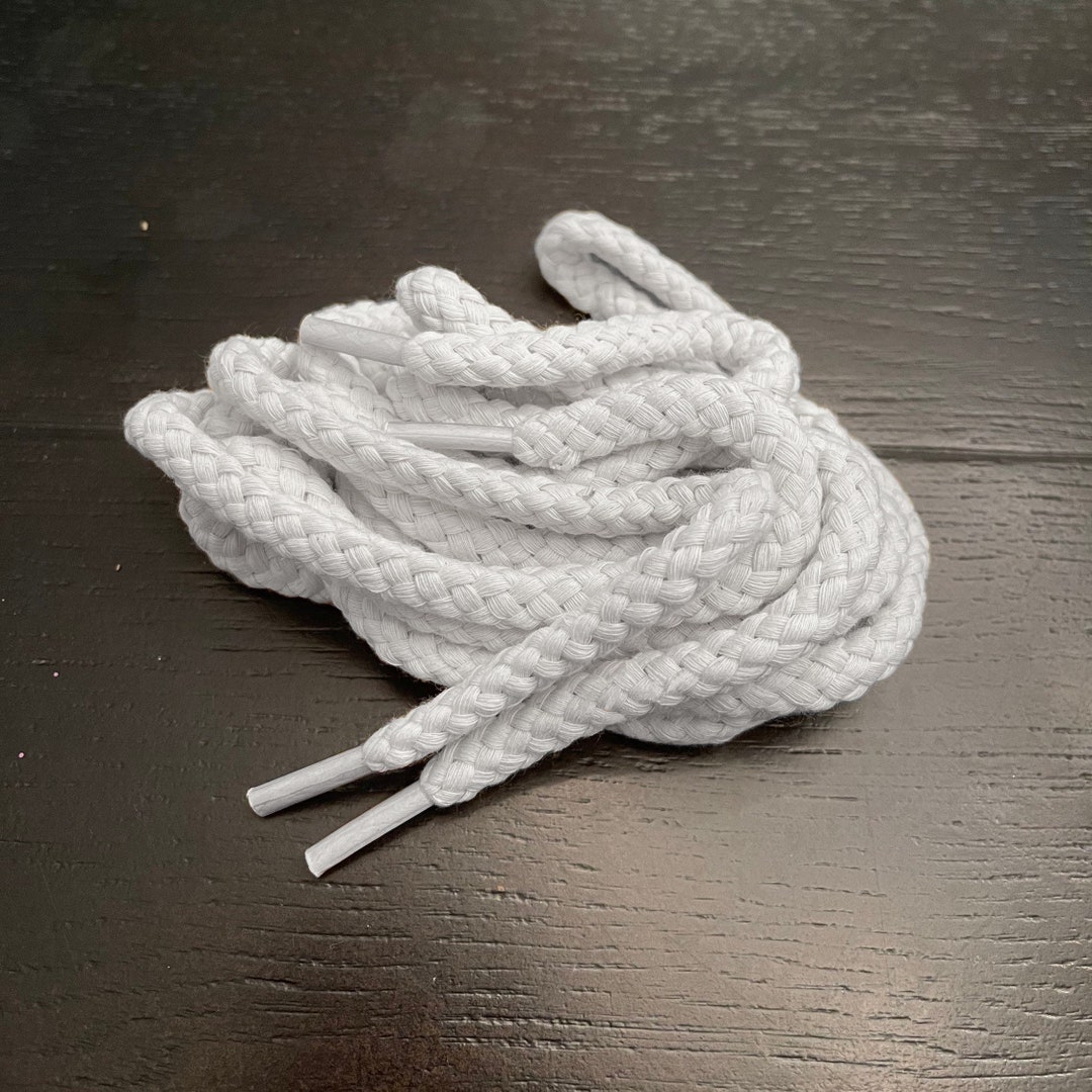 Travis Scott SB Dunk Thick Rope Shoe Laces Cream Sail Braided Shoelaces ...