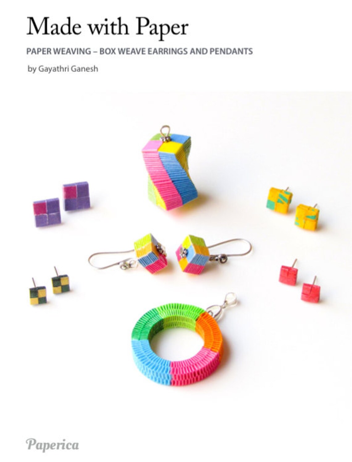 DIY Paper woven jewelry Box weaving paper earrings pendants | Etsy